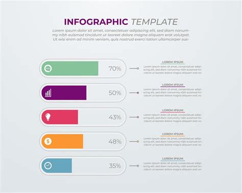 Infographic Design With 5 Steps For Data Visualization Diagram Annual Report Web Design
