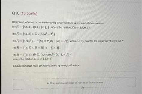 solved q10 10 points determine whether or not the