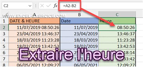 Comment Séparer Date Et Heure Dans Excel