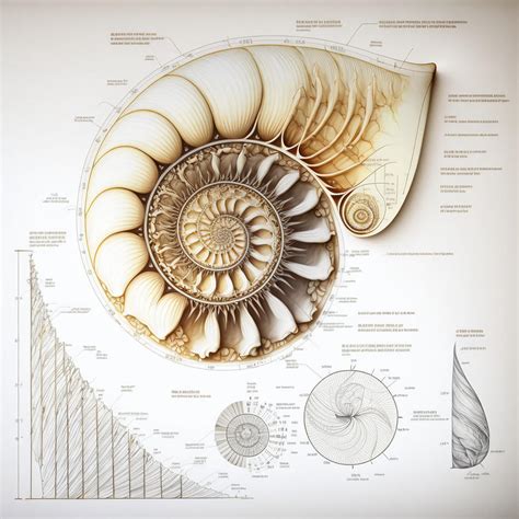 Hand Drawn Sacred Fibonacci Sequence Drawing By Ragana Design Fine