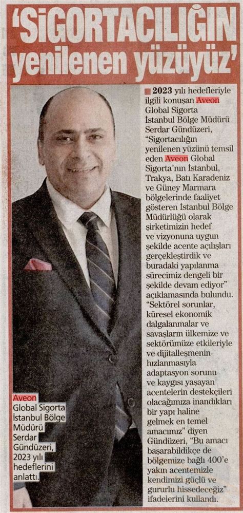 Basında Aveon Aveon Global Sigorta