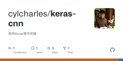 Github Cylcharleskeras Cnn 使用keras實作紀錄