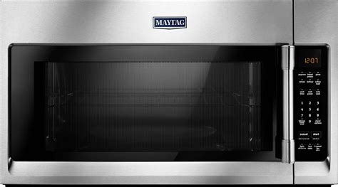 Maytag 20 Cu Ft Over The Range Microwave Mmv4206fz Best Buy