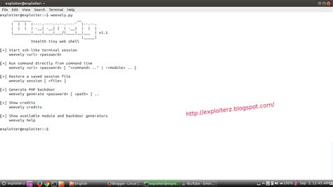 How To Backdoor A Webserver Using Weevely Php Backdoor
