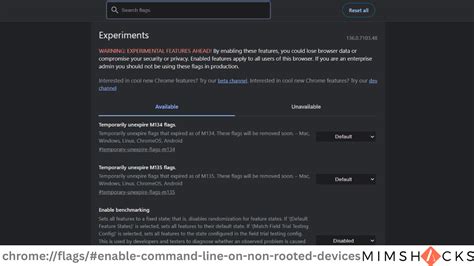 How To Use Chromeflagsenable Command Line On Non Rooted Devices To Run Chrome With Custom