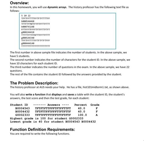 Solved Overview In This Homework You Will Use Dynamic Chegg