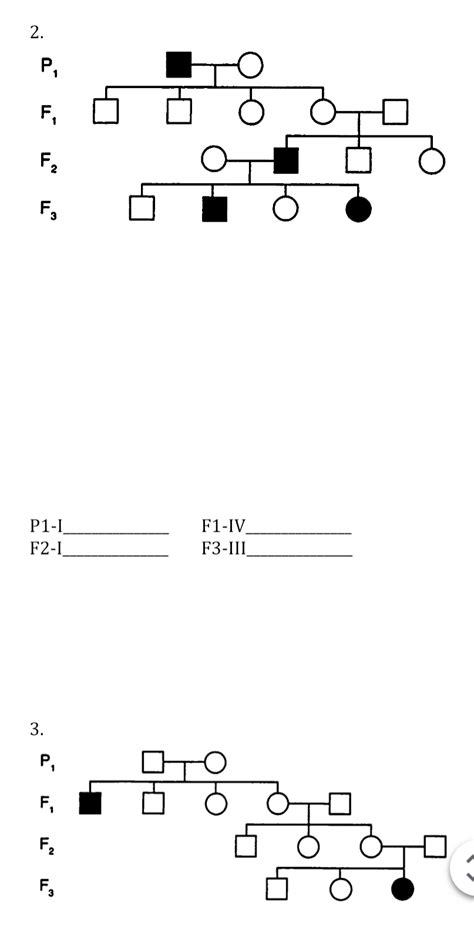 Solved There Are 3 ﻿pedigrees In Part 1 ﻿determine The Mode