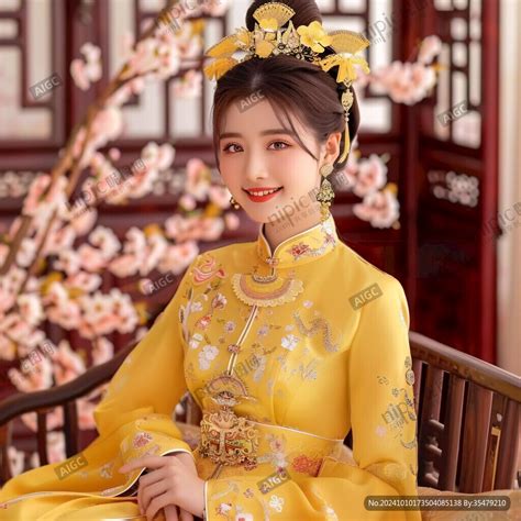 Ai创作图秀禾服饰 清代皇后装 宫廷少女古装美女 秀禾服新娘 穿秀禾服的新娘子 穿秀禾服的新娘 中式秀禾 贵妃贵人清朝格格 新中式女孩 清朝女孩装扮 清朝皇后装 清宫美人清朝美女 中国宫廷风