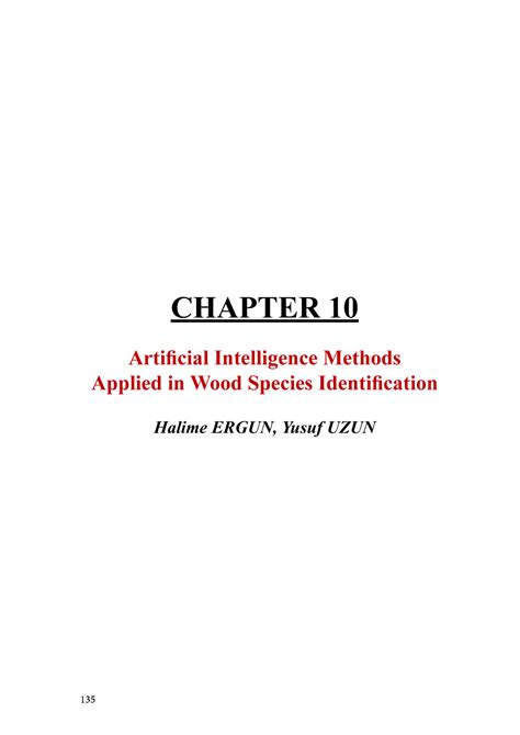 Pdf Artificial Intelligence Methods Applied In Wood Species