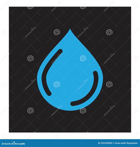 Water Drop Illustration Logo Vector Design Stock Vector Illustration