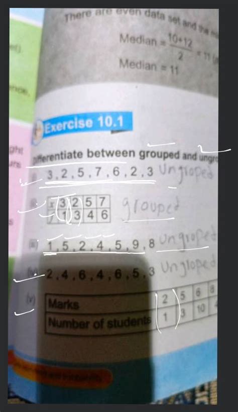there are even data set and thamedlan 210 1 2 median 11exercise 10