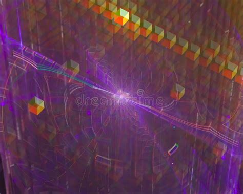 Abstract Digital Fractal Wave Elegance Effect Creativity Dynamic