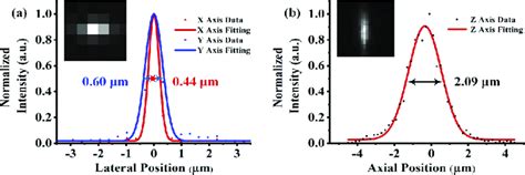 3d Spatial Resolutions Of The Single Scan Hilo System A Line Profile Download Scientific