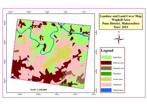 map target area of interest land use map watershed map forest cover in