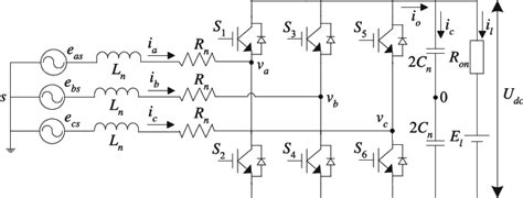 Circuit Diagram Of A Three Phase Boost Rectifier Download Scientific Diagram