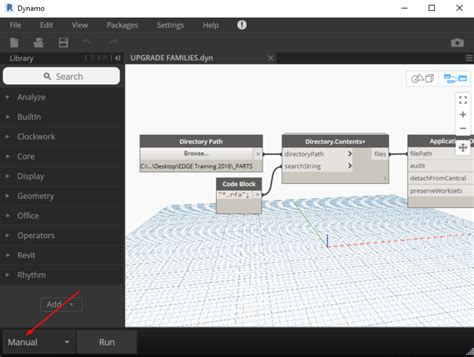 using dynamo to batch upgrade revit files