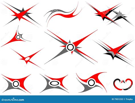 Graphical Elements Set Stock Vector Illustration Of Iconic 7901232