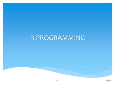 R Programming Ppt