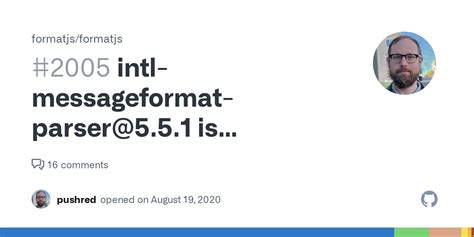 Intl Messageformat Parser551 Is Incompatible With Intl Messageformat