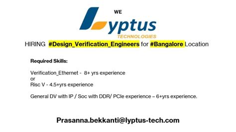 design verification engineers prasanna kumari b