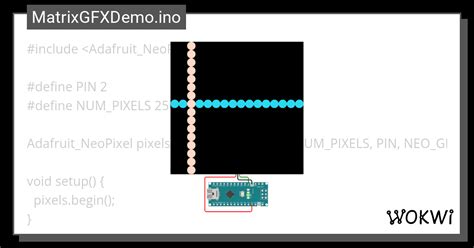 16by 16 rgbmatrix animation random row coloumn wokwi esp32 stm32