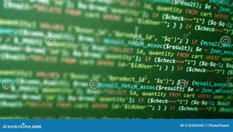 Coding Concept Software Development Monitor Technology Display