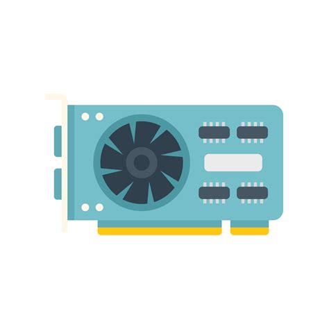 Pci Gpu Card Icon Flat Vector Pc Video 17327666 Vector Art At Vecteezy