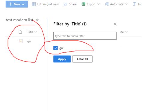 bug in the way view filters work microsoft community