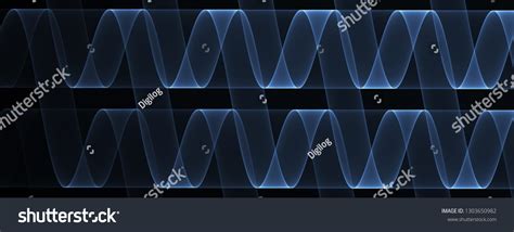 Neon Wave Graph Abstract Technology Background Stock Illustration Shutterstock