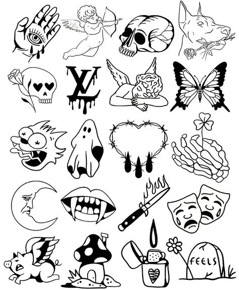 Best Tattoos On Pinterest Dessin De Contour De Tatouage Tatouage