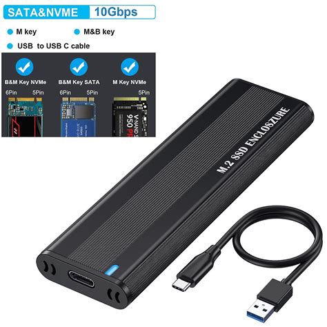 Tool Free Installation Of Mobile Hard Disk Box PCI Dual Protocol Type C M 2NVME SSD Hard Disk