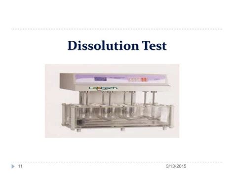 Disintegration And Dissolution Tests