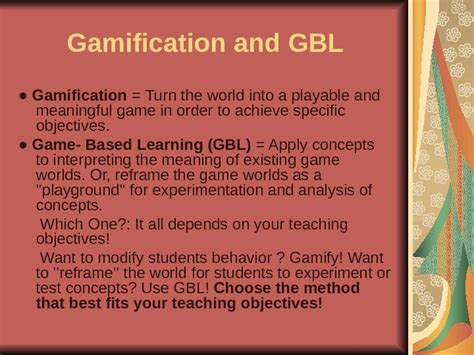 Презентация What Is Game Based Learning Gbl 1
