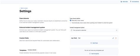 configure case settings serverless elastic