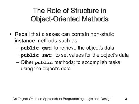 Ppt An Object Oriented Approach To Programming Logic And Design