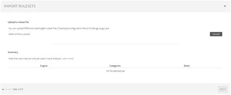 Importing Data From Pmd Checkstyle Findbugs And Checkingqa Kiuwan
