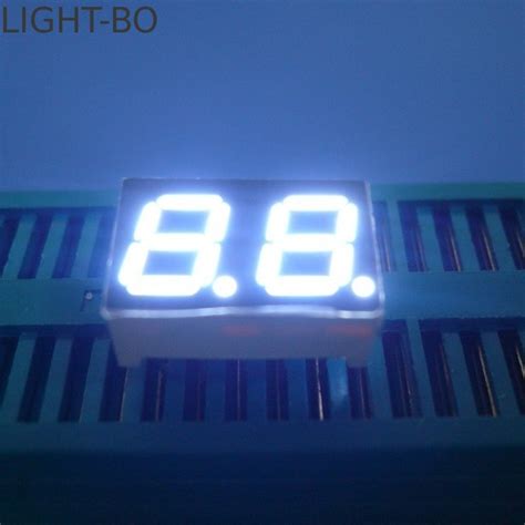 Dual Digit 7 Segment Numeric Display Various Colours Continuous Uniform Segments
