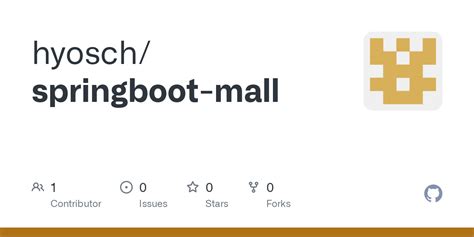 GitHub Hyosch Springboot Mall