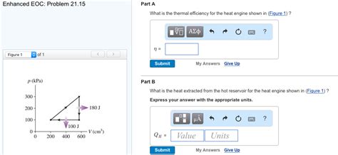 Solved What Is The Thermal Efficiency For The Heat Engine Chegg