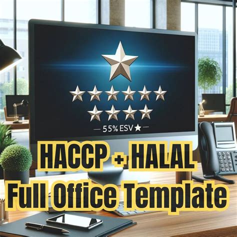 5 Stars Rating ！full Haccp Halal Office Templates With Certified Iso Auditor Include Sop