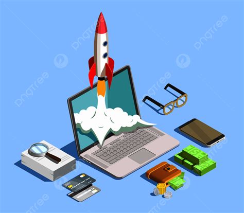 지폐의 노트북 스마트폰 스택과 금융 기술 설계 개념 사기 탐지 및 시작 기호 아이소메트릭 벡터 일러스트 레이 션 상징 빚 돈 Png 일러스트 및 벡터 에 대한 무료