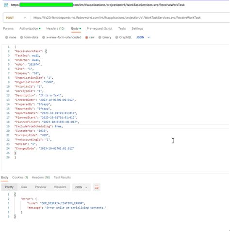 Work Task From Postman Ifs Community