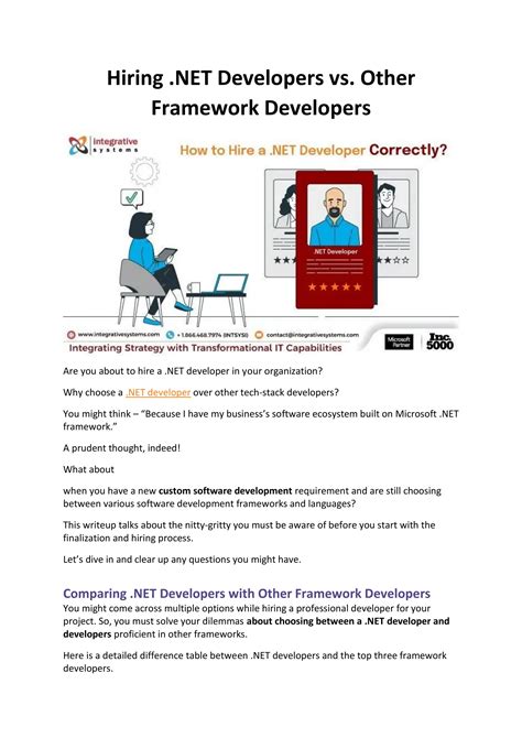 hiring developers vs other framework developers pdf