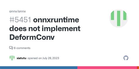 Onnxruntime Does Not Implement Deformconv · Issue 5451 · Onnxonnx