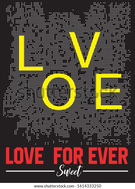 Love Script Font Dotted Heart Dotgraphic Stock Vector Royalty Free Shutterstock