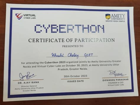 Khushi Chobey On Linkedin Cybersecurity Amityuniversity