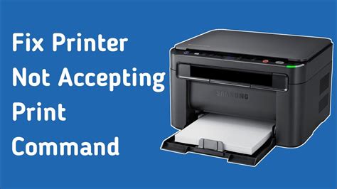 Fix Printer Not Accepting Print Command Easy Youtube