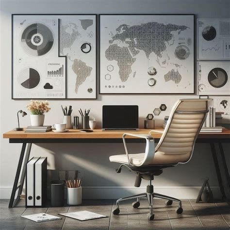 Office Workspace Premium Ai Generated Image