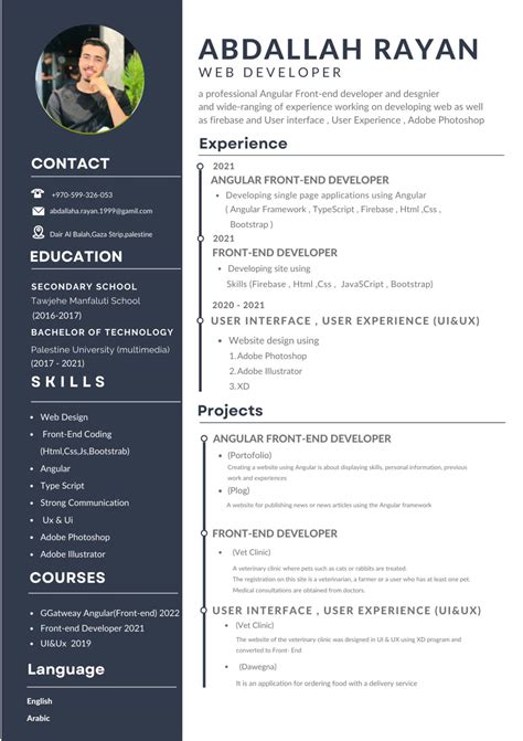 Abdallah R Rayan On Linkedin Angular Job Experience Cv Like Frontenddev 60 Comments