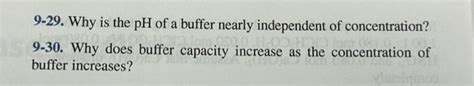 [solved] 9 29 9 30 9 29 why is the ph of a buffer nearly i